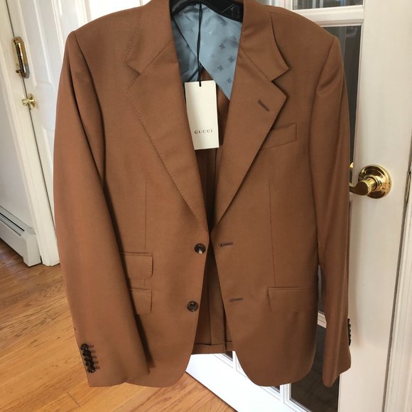 Gucci | Jackets & Coats | Gucci Formal Heritage Jacket In Winter Panama ...